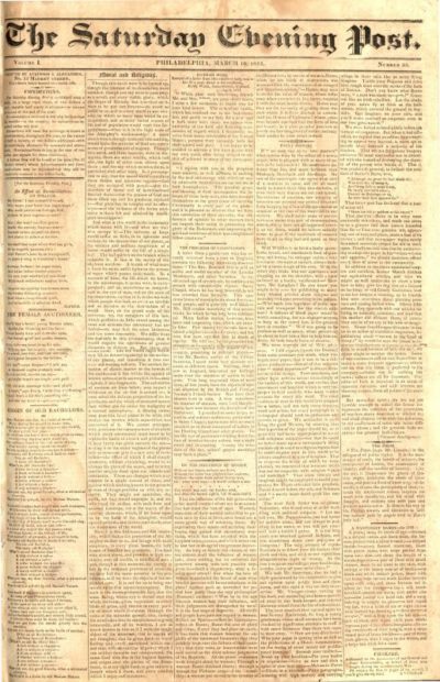 March 16, 1822 Archives | The Saturday Evening Post