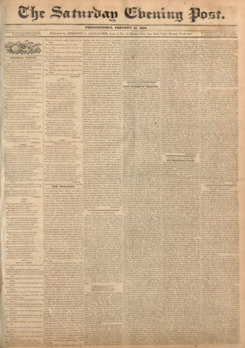 January 21, 1826 Archives | The Saturday Evening Post