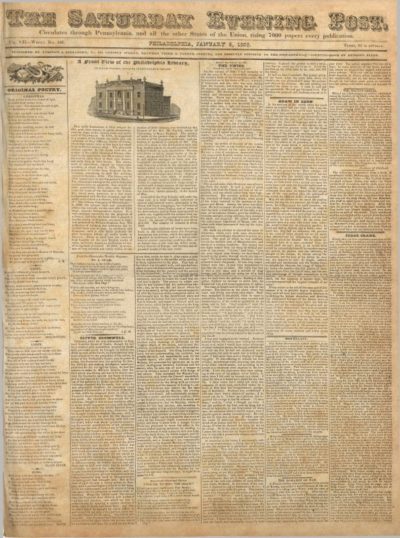 January 5, 1828 Archives | The Saturday Evening Post