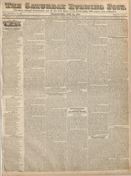 June 21, 1828 Archives | The Saturday Evening Post