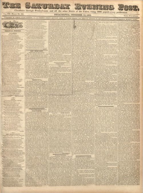 December 13, 1828 Archives | The Saturday Evening Post