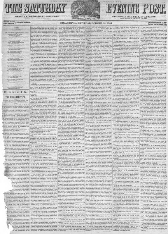 October 25, 1856 Archives | The Saturday Evening Post