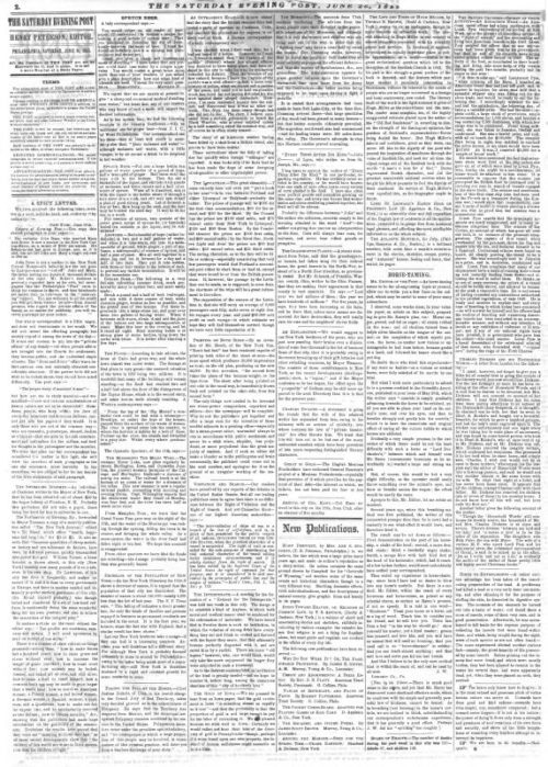 June 26, 1858 Archives | The Saturday Evening Post