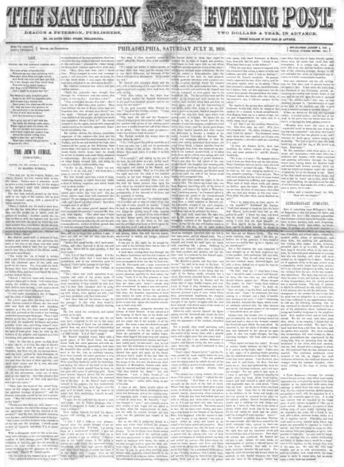 July 31, 1858 Archives | The Saturday Evening Post