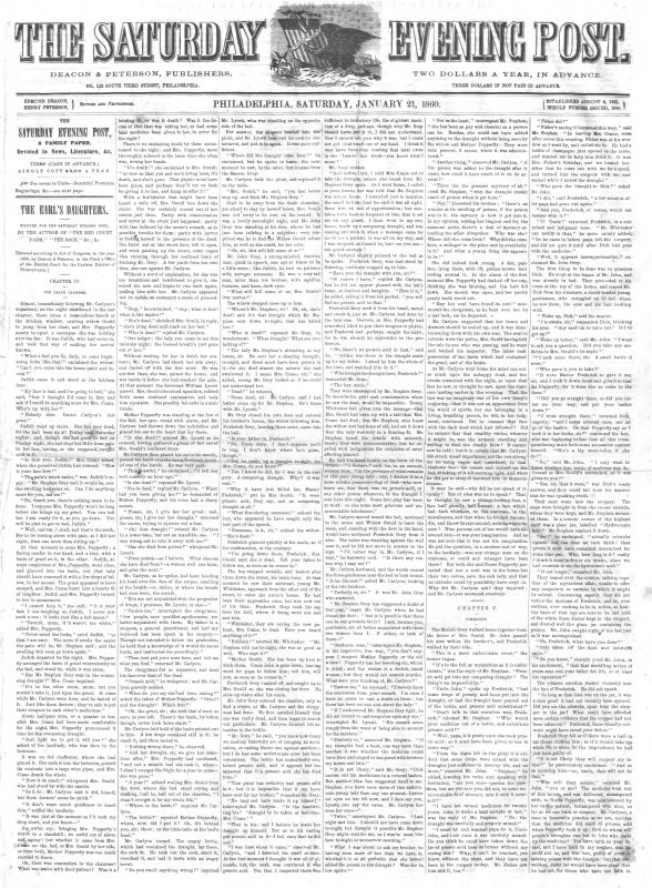 January 21, 1860 Archives | The Saturday Evening Post