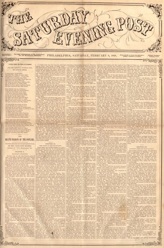 February 8, 1868 | The Saturday Evening Post