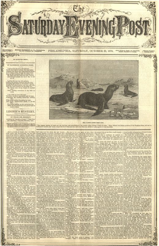 October 22, 1870 Archives | The Saturday Evening Post