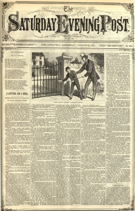 August 12, 1871 | The Saturday Evening Post