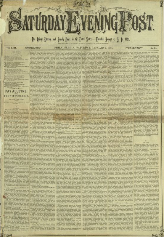 January 5, 1878 | The Saturday Evening Post