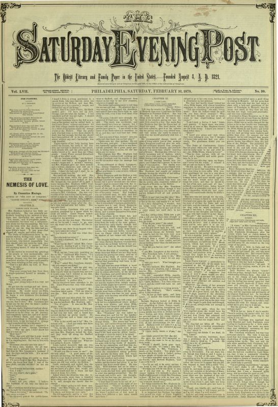 February 16, 1878 | The Saturday Evening Post