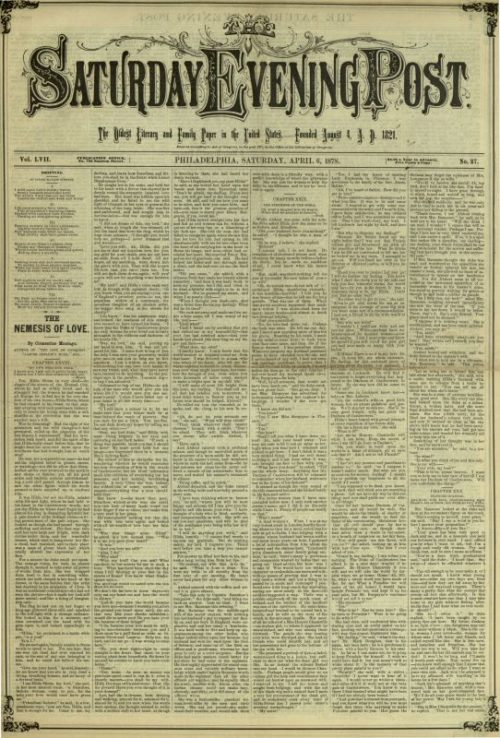 April 6, 1878 | The Saturday Evening Post