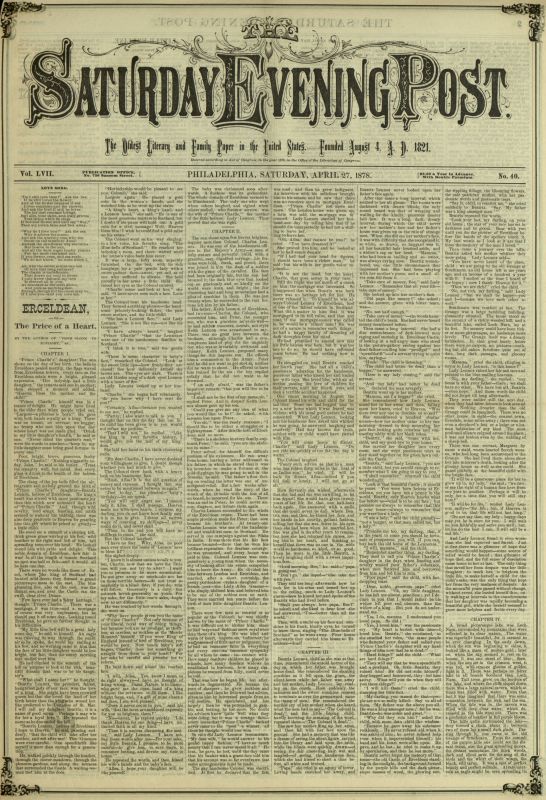 April 27, 1878 Archives | The Saturday Evening Post