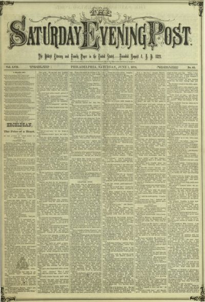 June 1, 1878 | The Saturday Evening Post