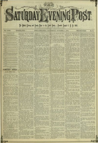 October 5, 1878 | The Saturday Evening Post