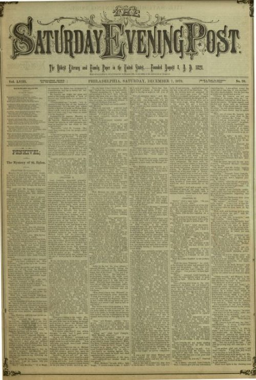 December 7, 1878 Archives | The Saturday Evening Post
