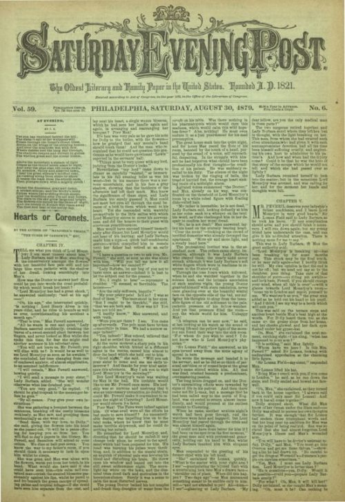 August 30, 1879 Archives | The Saturday Evening Post