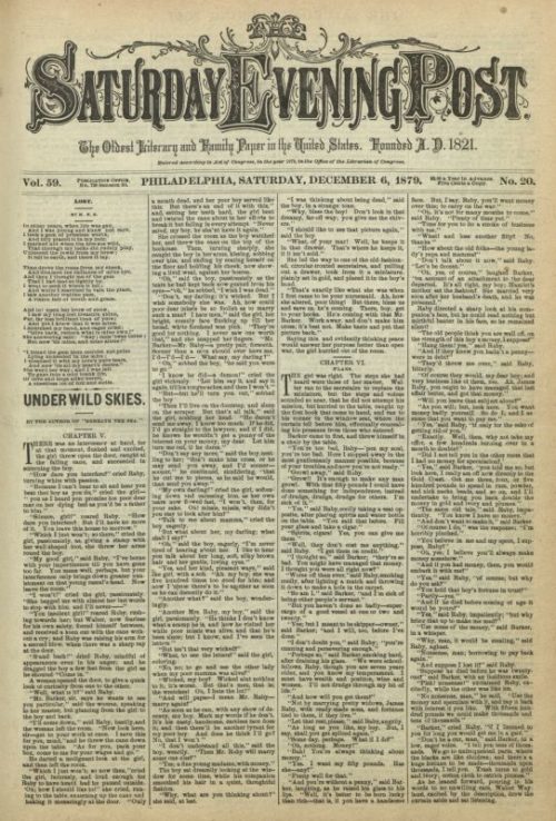 December 6, 1879 Archives | The Saturday Evening Post