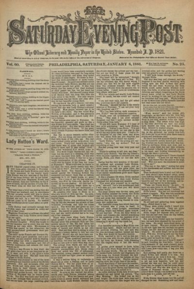 January 8, 1881 Archives | The Saturday Evening Post