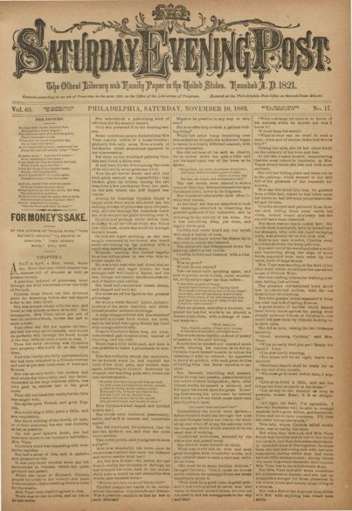 November 10, 1883 Archives | The Saturday Evening Post