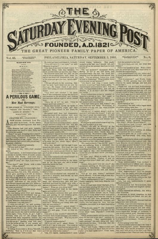 September 5, 1885 | The Saturday Evening Post