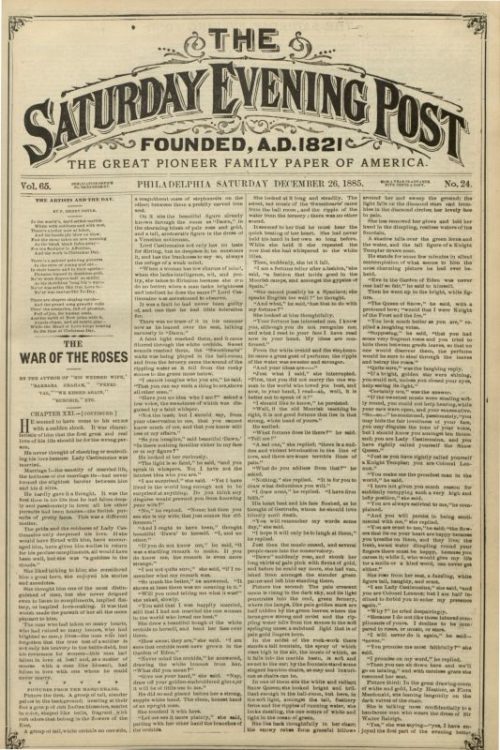 December 26, 1885 | The Saturday Evening Post