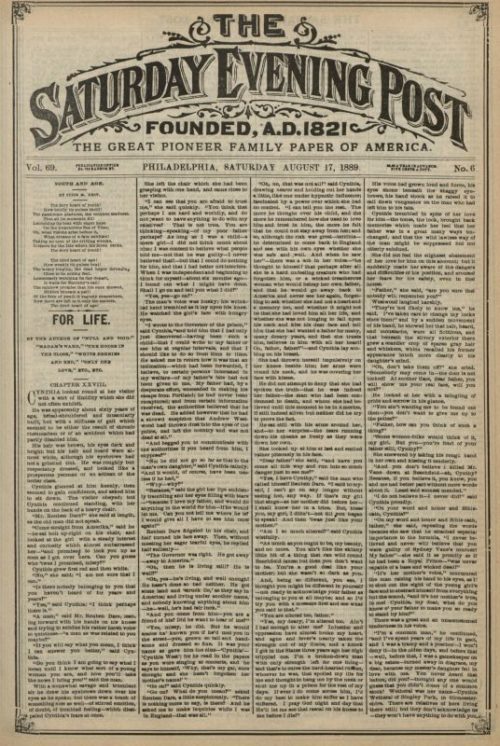 August 17, 1889 Archives | The Saturday Evening Post