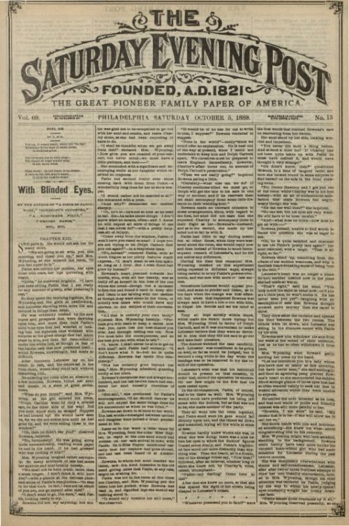 October 5, 1889 Archives | The Saturday Evening Post