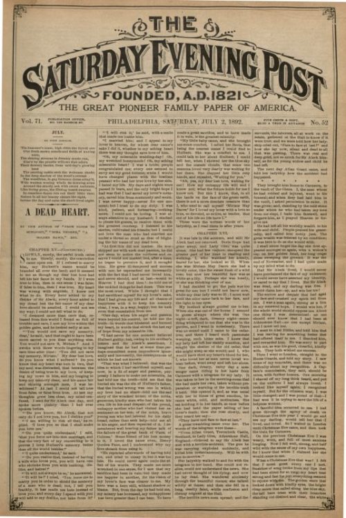 July 2, 1892 | The Saturday Evening Post
