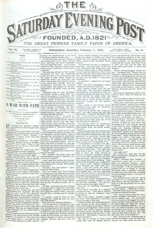 February 1, 1896 Archives | The Saturday Evening Post