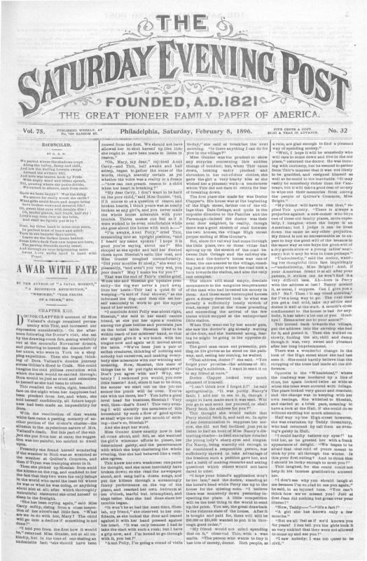 February 8, 1896 Archives | The Saturday Evening Post