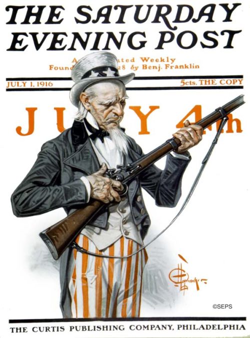 Uncle Sam with Rifle | The Saturday Evening Post