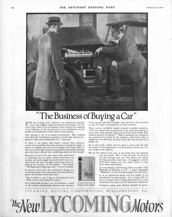 Automobile Ads from 100 Years Ago | The Saturday Evening Post