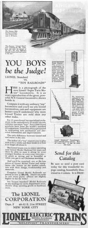 Vintage Ads: Lionel Trains | The Saturday Evening Post