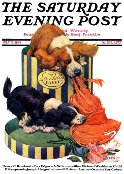 Dogs Eating Hat | The Saturday Evening Post