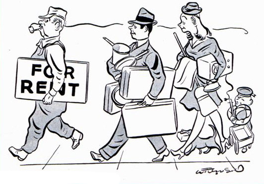Labor and Housing Shortage Cartoons of WWII | The Saturday Evening Post