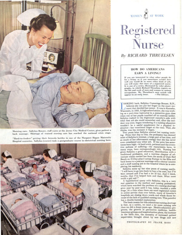 Women at Work in 1948: Registered Nurse | The Saturday Evening Post