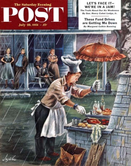 Rainy Barbecue | The Saturday Evening Post