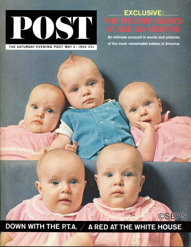 Fischer Quints at Six Months | The Saturday Evening Post