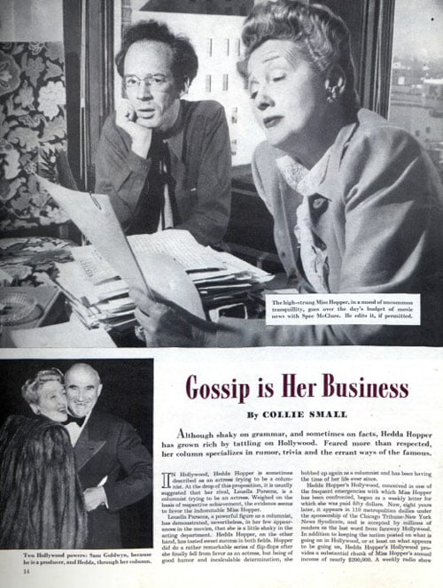 The Career that Fear Built: Hedda Hopper Ruled the Gossip Business ...