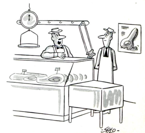 Cartoons: Grocery Store Guffaws | The Saturday Evening Post