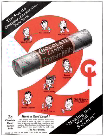 Vintage Ads: Tootsie Rolls | The Saturday Evening Post