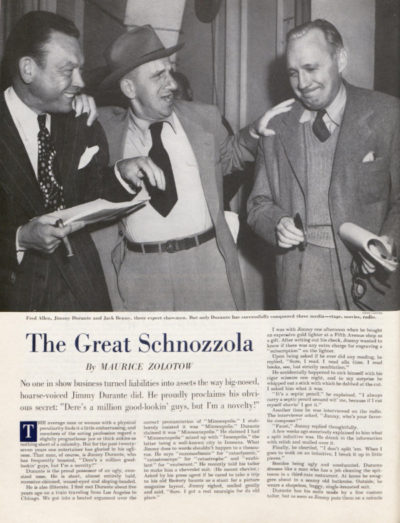 Jimmy Durante: Winner by a Nose | The Saturday Evening Post