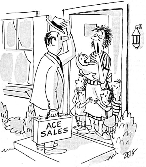 Cartoons: Door to Door Uproar | The Saturday Evening Post