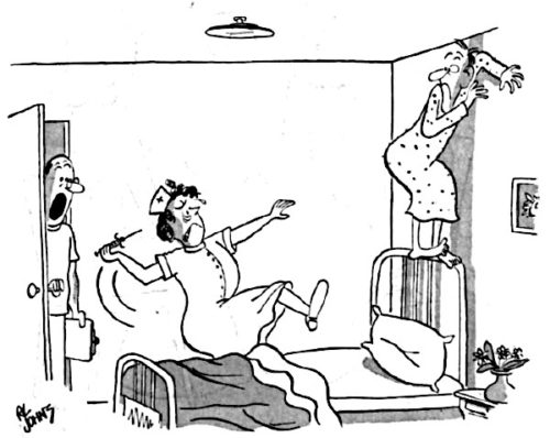 Cartoons: Nurse Mirth | The Saturday Evening Post