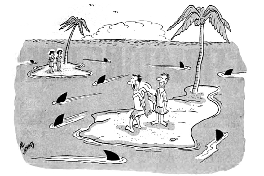 Cartoons: Desert Island Desperation | The Saturday Evening Post