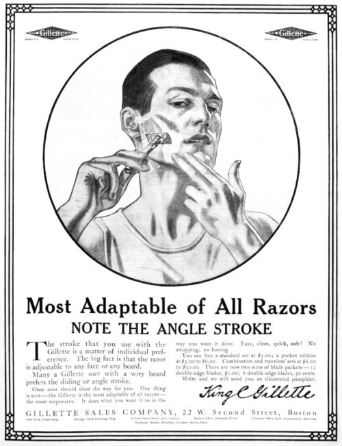 Vintage Advertising: Gillette Safety Razors Make the Cut | The Saturday ...