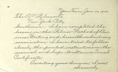 1860s-1870s cursive writing Archives | The Saturday Evening Post