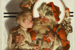 The Art of the Post: The Little Boy on Santa’s Lap | The Saturday ...