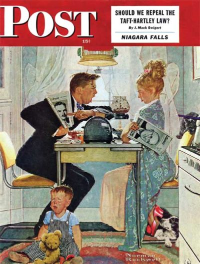 The-Great-Debate-10-30-48-Norman-Rockwell | The Saturday Evening Post