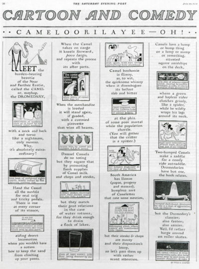 Camel Poem by Fred G. Cooper | The Saturday Evening Post